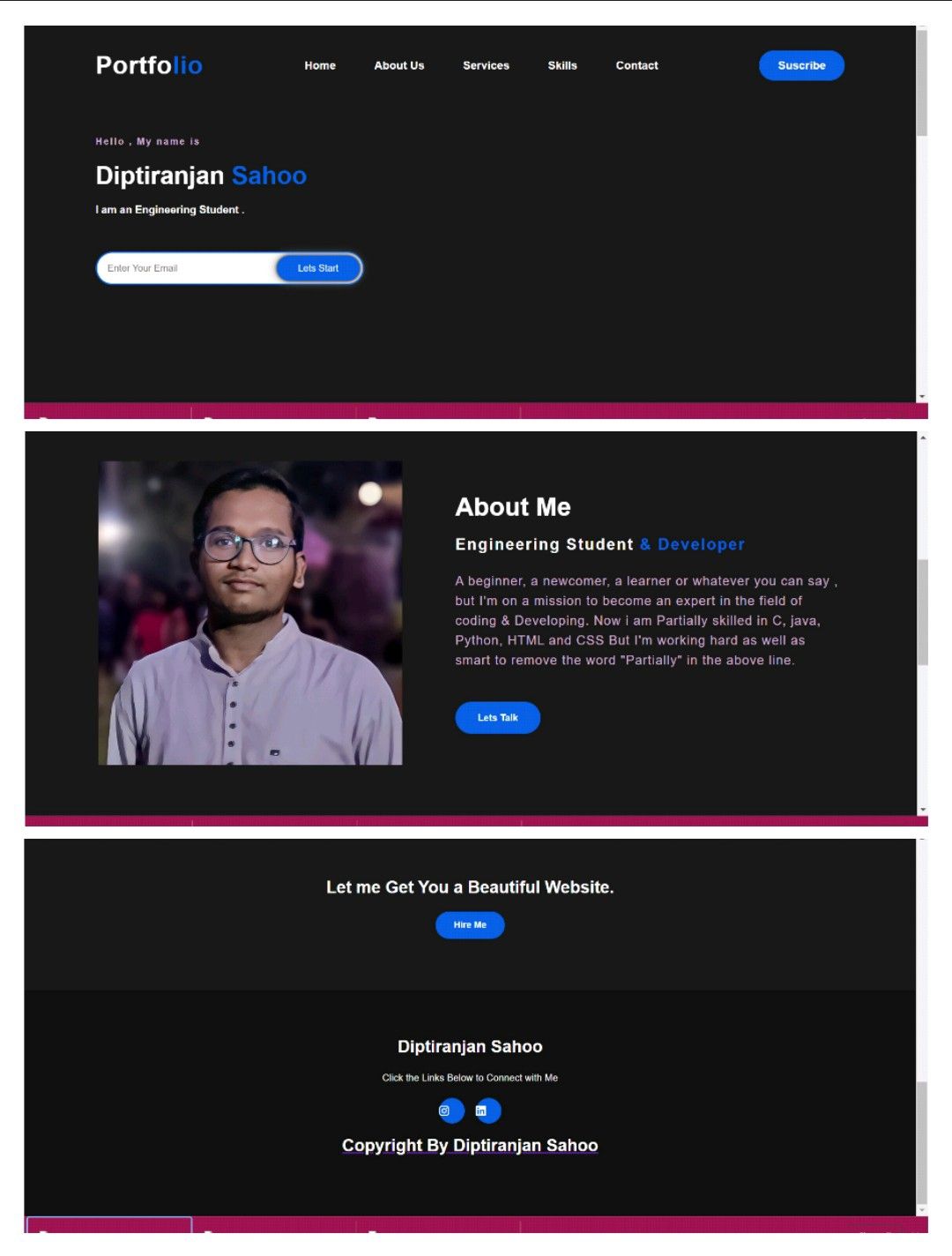 Diptiranjan Sahoo on LinkedIn: #webdevelopment #html #project # ... Diptiranjan Sahoo on LinkedIn: #webdevelopment #html #project # ...