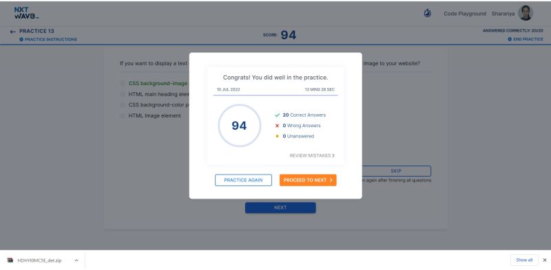 Sharanya S. on LinkedIn: #30daysofcodechallenge #ccbp #nxtwave Sharanya S. on LinkedIn: #30daysofcodechallenge #ccbp #nxtwave