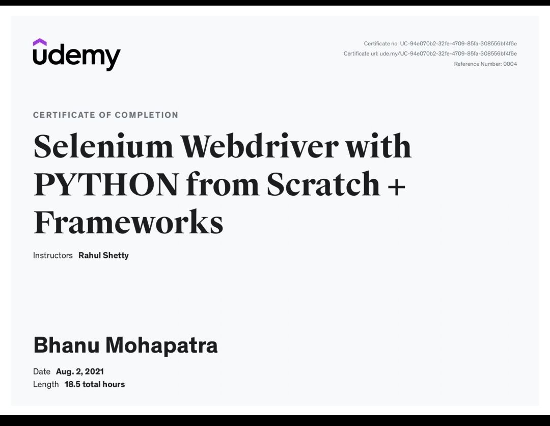 Bhanu Prasad Mohapatra on LinkedIn: #rahulshetty #selenium # ... Bhanu Prasad Mohapatra on LinkedIn: #rahulshetty #selenium # ...