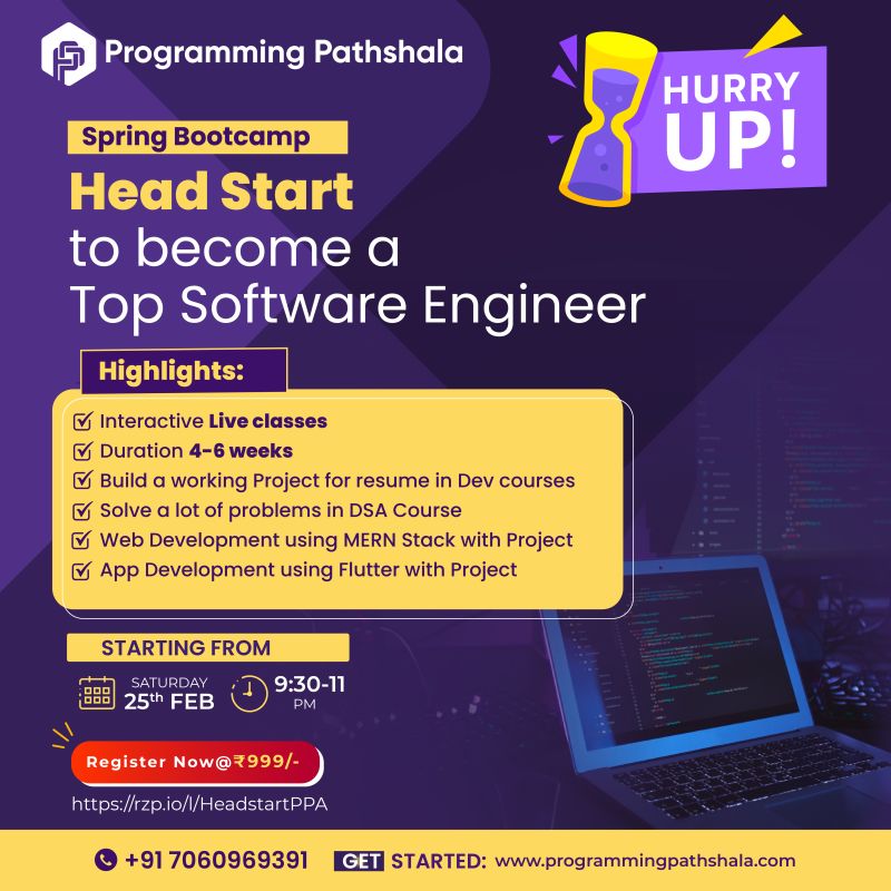 Programming Pathshala on LinkedIn: #techbootcamp #techtraining # ... Programming Pathshala on LinkedIn: #techbootcamp #techtraining # ...