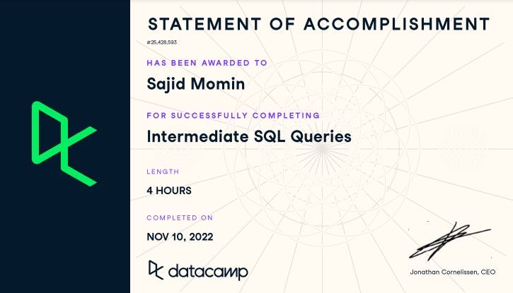 Sajid Momin on LinkedIn: #sql Sajid Momin on LinkedIn: #sql