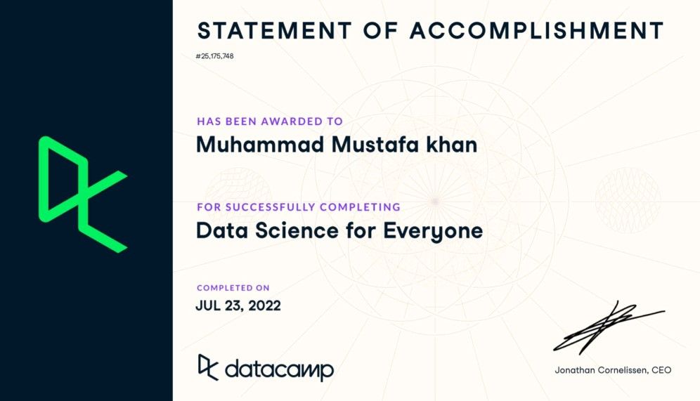 Muhammad Mustafa khan posted on LinkedIn Muhammad Mustafa khan posted on LinkedIn