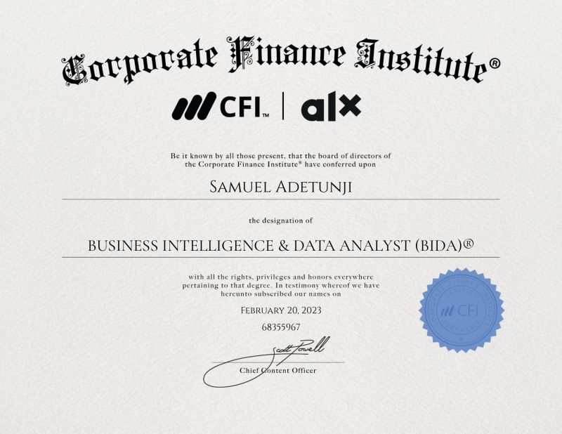 Samuel Adetunji on LinkedIn: #bida #bida #businessintelligence #data # ... Samuel Adetunji on LinkedIn: #bida #bida #businessintelligence #data # ...