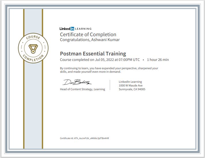 Ashwani Kumar on LinkedIn: #postman #postmanapi #apitesting Ashwani Kumar on LinkedIn: #postman #postmanapi #apitesting