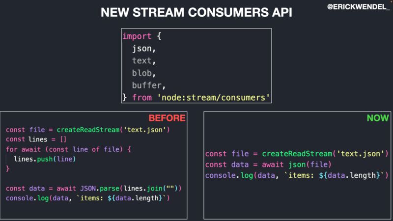 Erick Wendel on LinkedIn: #tips #nodejs #streams #newfunctions # ... Erick Wendel on LinkedIn: #tips #nodejs #streams #newfunctions # ...