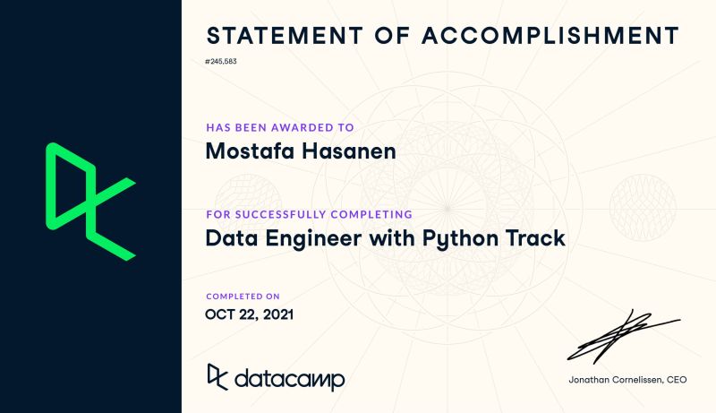 Mostafa Hasanen on LinkedIn: #python #data #dataengineering #datacamp Mostafa Hasanen on LinkedIn: #python #data #dataengineering #datacamp