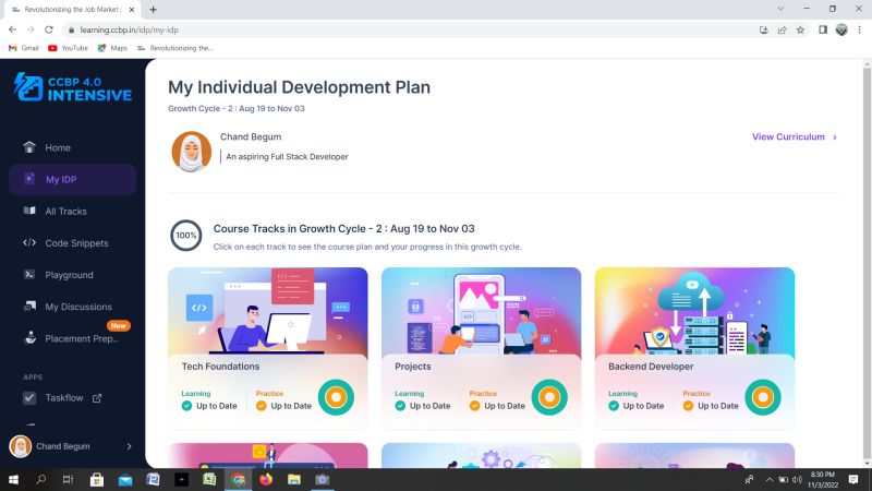 Chand begum Shaik on LinkedIn: Completed Growth Cycle 2.... NxtWave ... Chand begum Shaik on LinkedIn: Completed Growth Cycle 2.... NxtWave ...