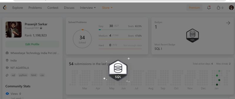 Prasenjit Sarkar on LinkedIn: #sql #leetcode Prasenjit Sarkar on LinkedIn: #sql #leetcode