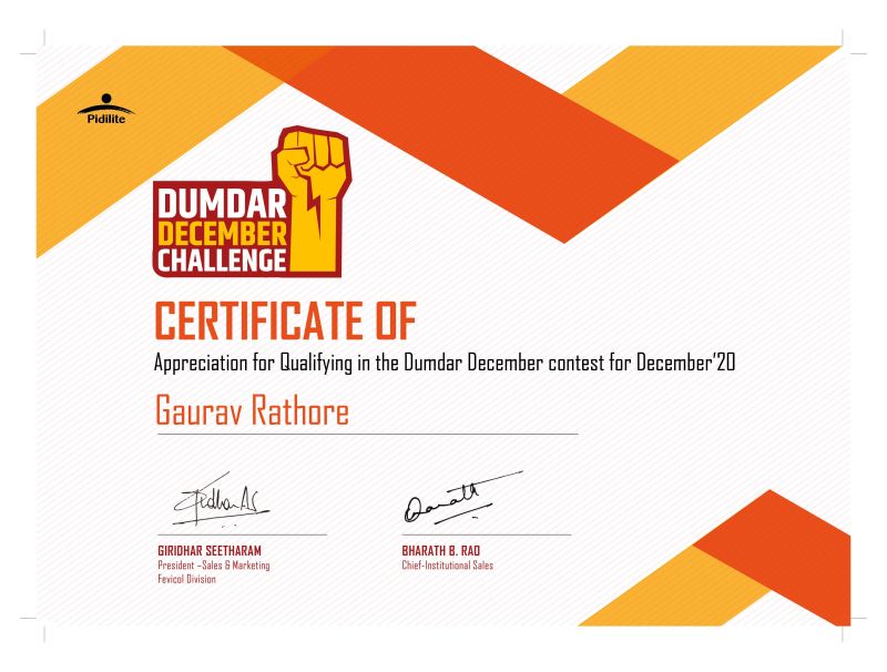 Gaurav Singh Rathore on LinkedIn: #pidilite Gaurav Singh Rathore on LinkedIn: #pidilite