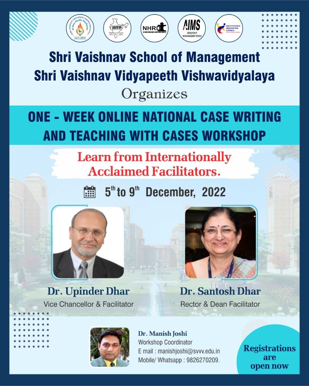 DR. MANISH JOSHI on LinkedIn: REGISTRATIONS ARE ON NOW. Do join us by ... DR. MANISH JOSHI on LinkedIn: REGISTRATIONS ARE ON NOW. Do join us by ...