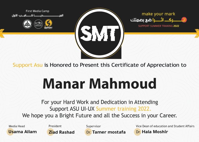 Manar Abo Donia on LinkedIn: #ui #training #ux #asu Manar Abo Donia on LinkedIn: #ui #training #ux #asu