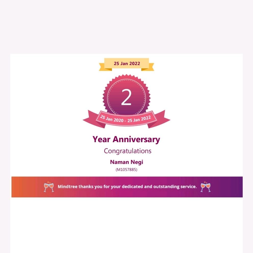 Naman Negi on LinkedIn: #mindtree Naman Negi on LinkedIn: #mindtree