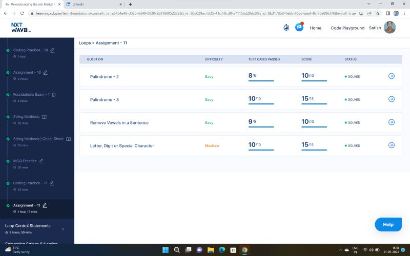 Satish Bhuthapilli on LinkedIn: #day23 #30daysofcode #challenge #string ... Satish Bhuthapilli on LinkedIn: #day23 #30daysofcode #challenge #string ...