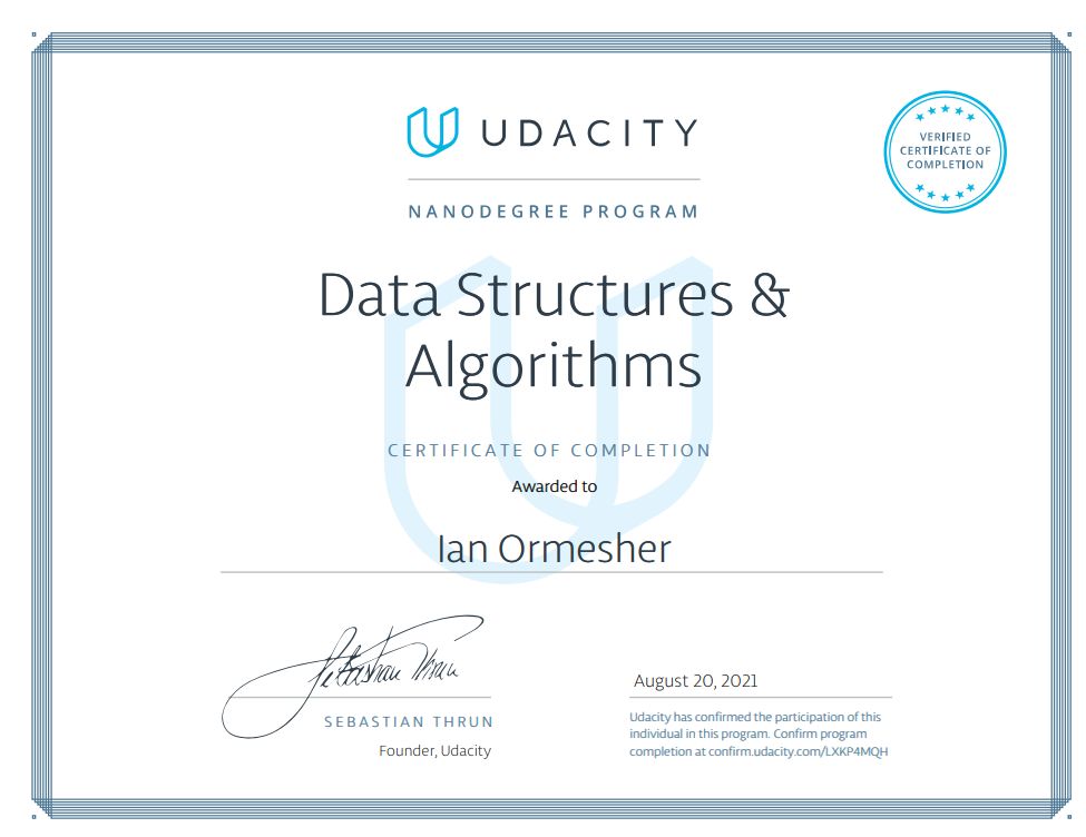Ian Ormesher on LinkedIn: #python #algorithms #datastructures Ian Ormesher on LinkedIn: #python #algorithms #datastructures