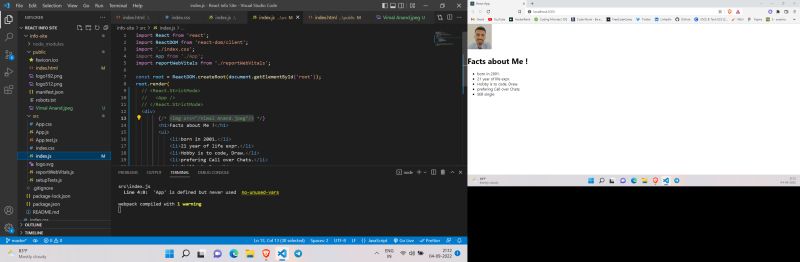 VIMAL ANAND on LinkedIn: #reactjs #100daysofcode #javascript VIMAL ANAND on LinkedIn: #reactjs #100daysofcode #javascript