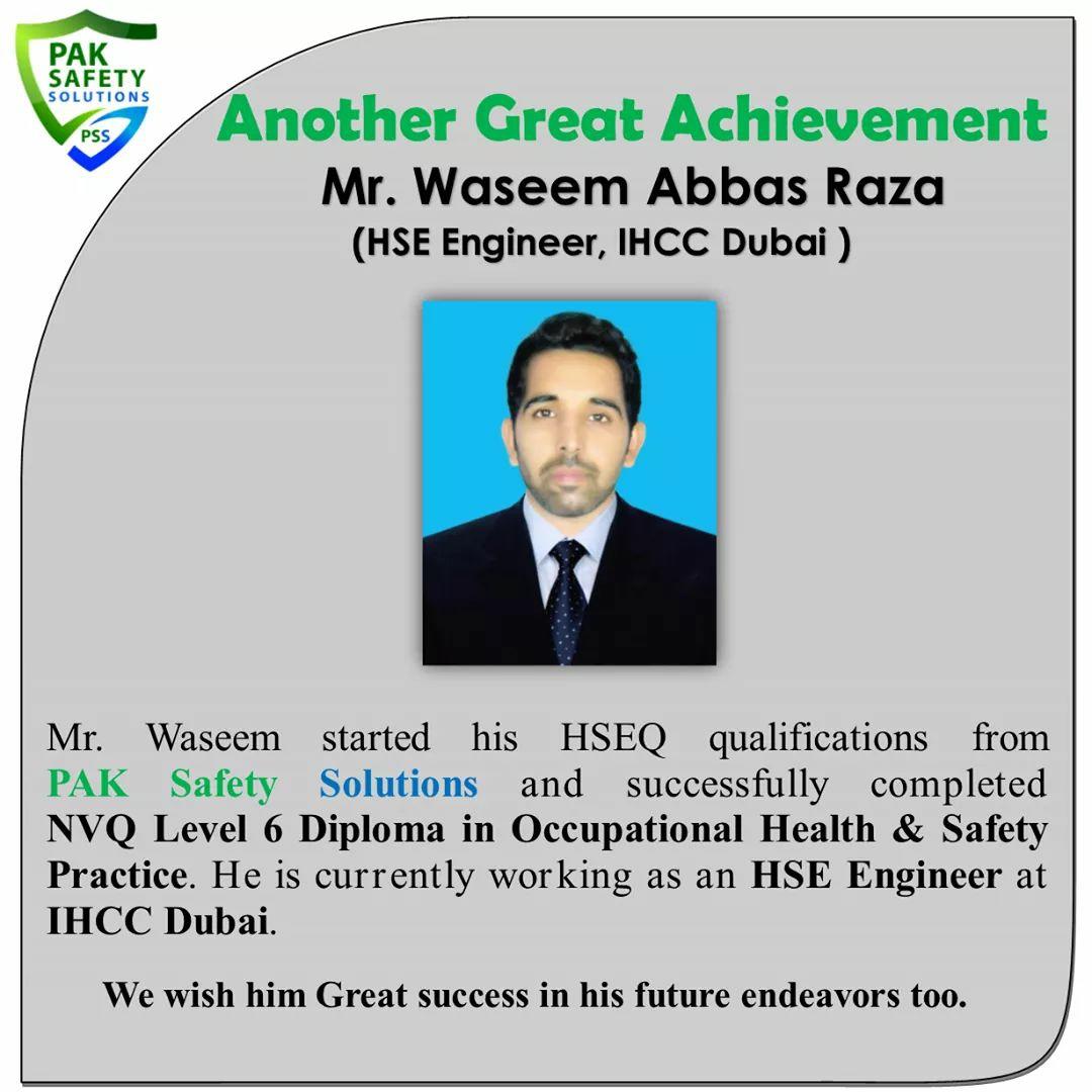 Waseem Abbas Raza -GradIOSH on LinkedIn: Alhamdulilah Thanks to PSS ... Waseem Abbas Raza -GradIOSH on LinkedIn: Alhamdulilah Thanks to PSS ...