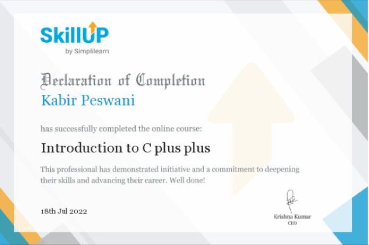 Kabir Peswani on LinkedIn: #cpp #cplusplus #cprogramming #simplilearn # ... Kabir Peswani on LinkedIn: #cpp #cplusplus #cprogramming #simplilearn # ...
