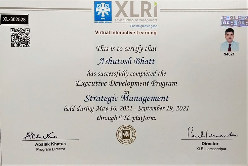 Ashutosh Bhatt on LinkedIn: #strategicmanagement #xlrijamshedpur # ... Ashutosh Bhatt on LinkedIn: #strategicmanagement #xlrijamshedpur # ...