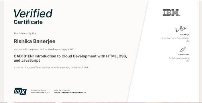 Rishika Banerjee on LinkedIn: #html #css #javascript #clouddevelopment Rishika Banerjee on LinkedIn: #html #css #javascript #clouddevelopment