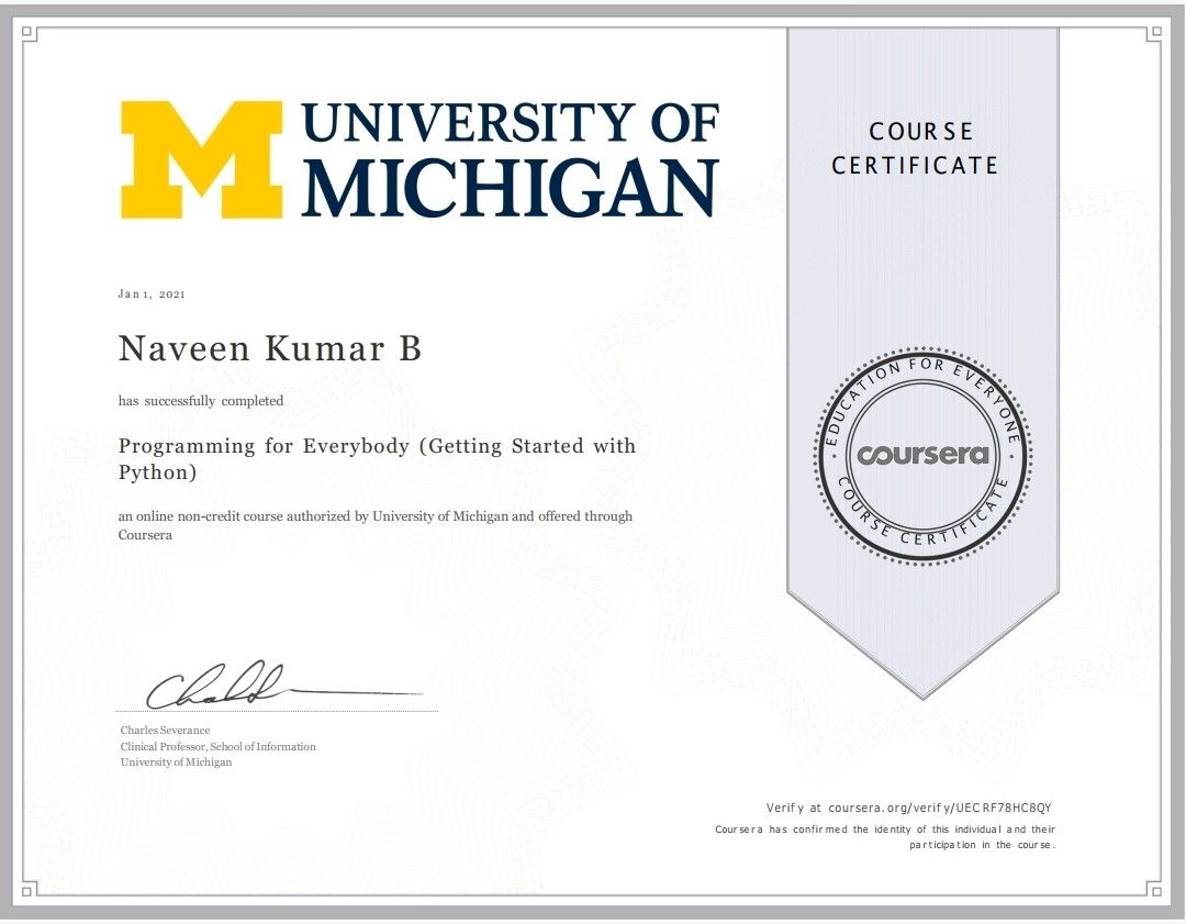 NAVEEN KUMAR B on LinkedIn: #python #programming NAVEEN KUMAR B on LinkedIn: #python #programming