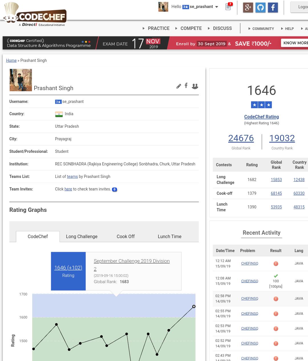 Prashant Singh on LinkedIn: #codechef #competitive #programming Prashant Singh on LinkedIn: #codechef #competitive #programming
