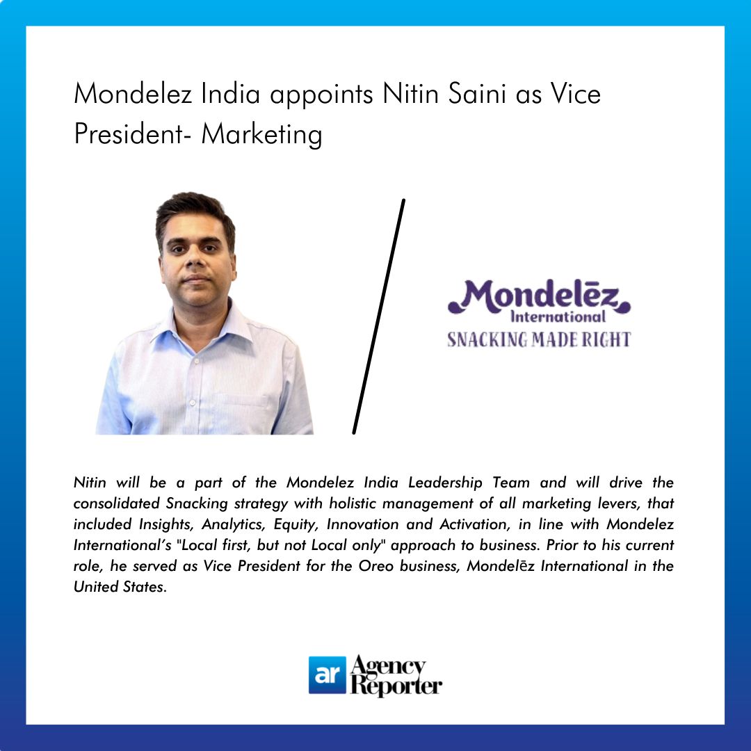 Agency Reporter on LinkedIn: Congratulations Nitin Saini . . Mondelēz ... Agency Reporter on LinkedIn: Congratulations Nitin Saini . . Mondelēz ...