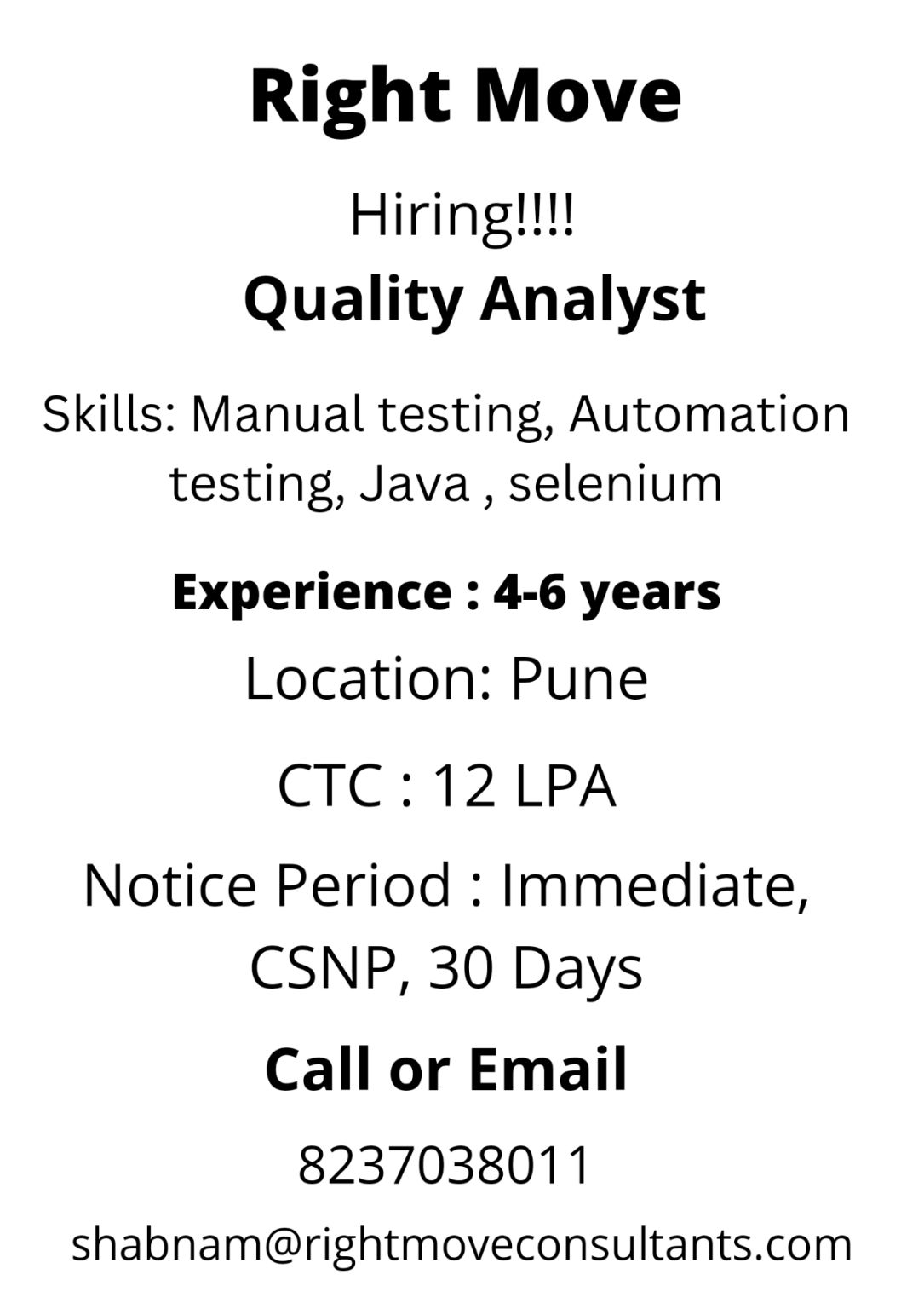 Shabnam P on LinkedIn: #qualityanalyst #manualtesting # ... Shabnam P on LinkedIn: #qualityanalyst #manualtesting # ...