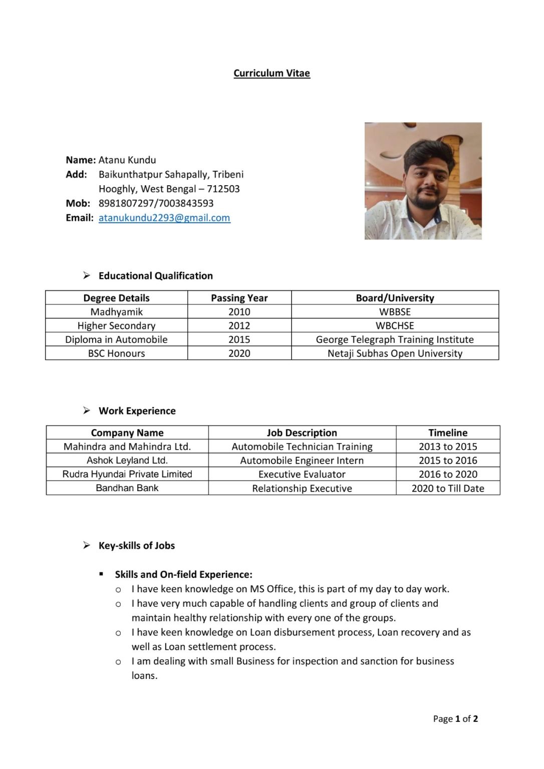 Atanu Kundu posted on LinkedIn Atanu Kundu posted on LinkedIn