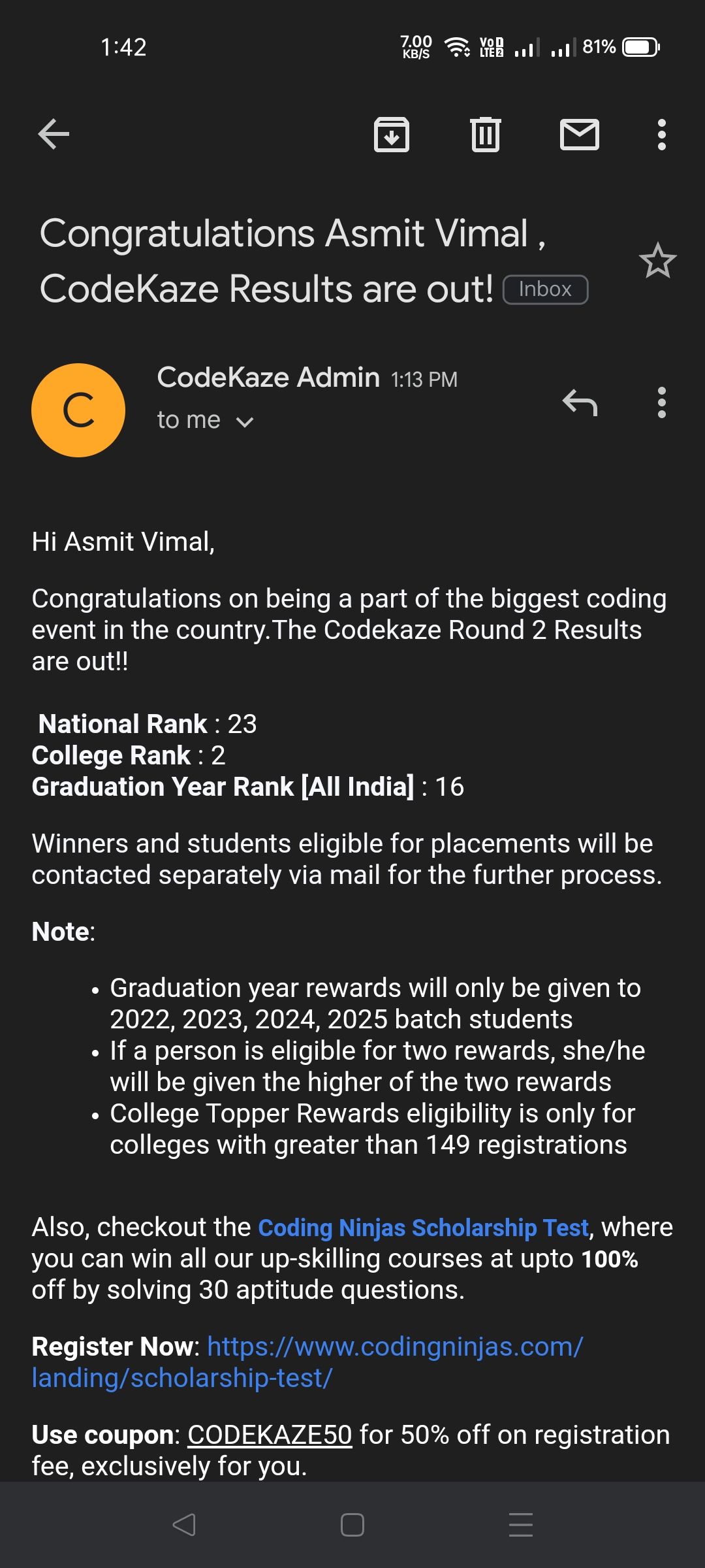 Asmit Vimal on LinkedIn: #codekaze #coding #codekaze | 18 comments Asmit Vimal on LinkedIn: #codekaze #coding #codekaze | 18 comments