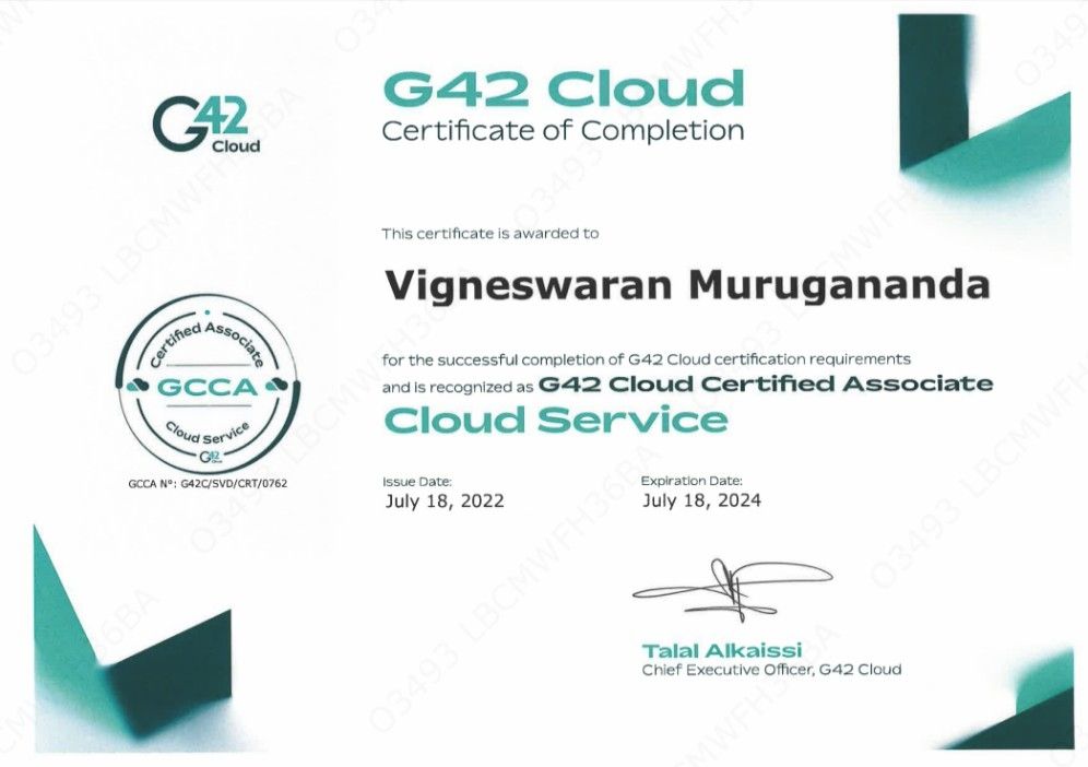 VIGNESWARAN MURUGANANDAM . on LinkedIn: #fab #g42 VIGNESWARAN MURUGANANDAM . on LinkedIn: #fab #g42