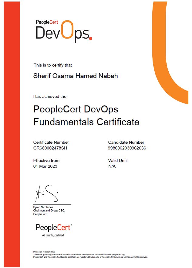 Sherif Hamed on LinkedIn: #devops #peoplecert #learning Sherif Hamed on LinkedIn: #devops #peoplecert #learning