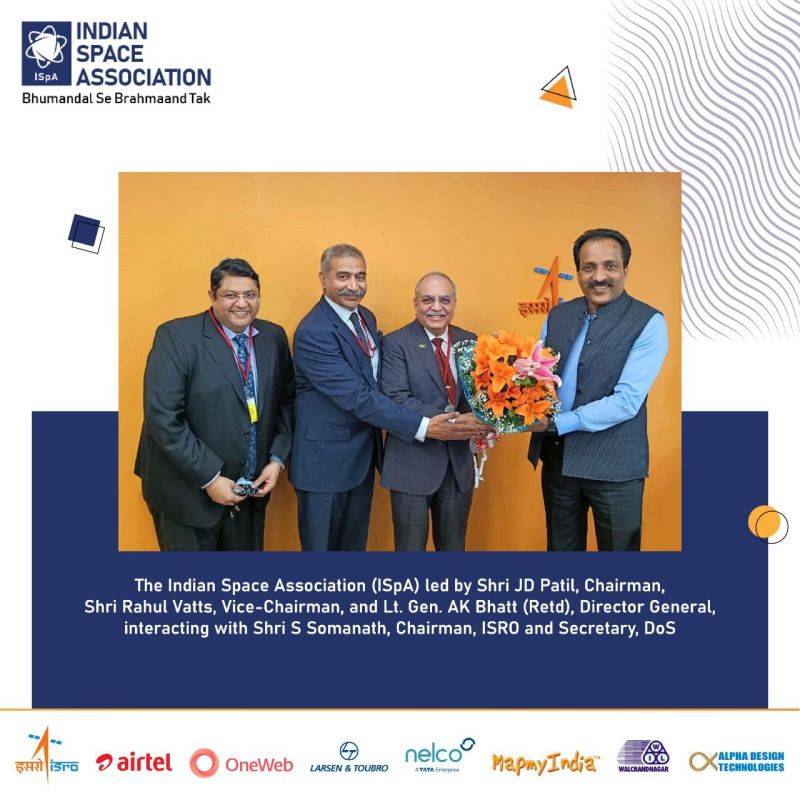 ISpA- Indian Space Association on LinkedIn: #isro ISpA- Indian Space Association on LinkedIn: #isro