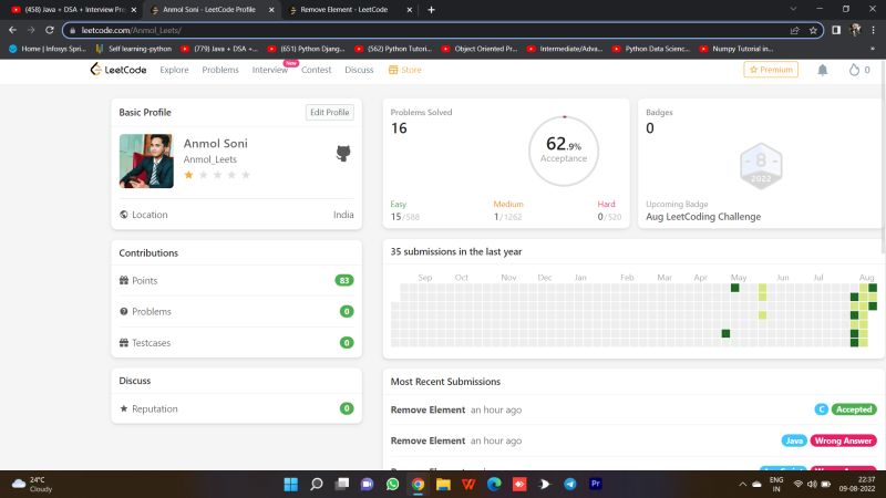 Anmol Soni on LinkedIn: #dsawithkunal Anmol Soni on LinkedIn: #dsawithkunal