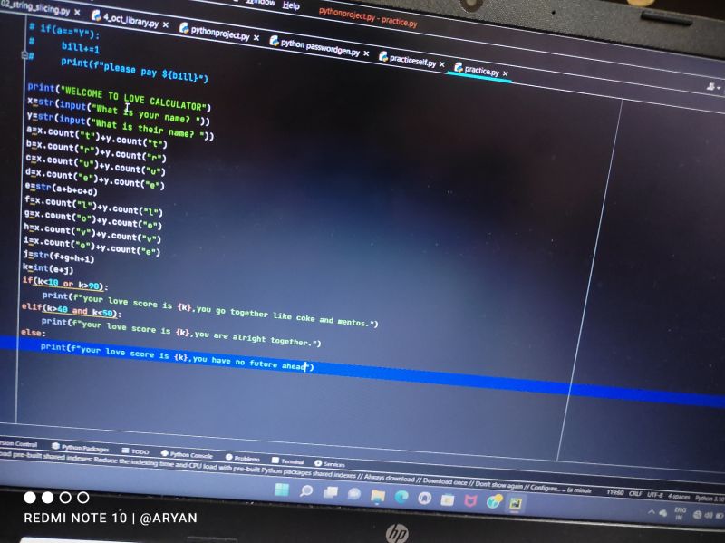 Aryan Gupta on LinkedIn: #python #coding Aryan Gupta on LinkedIn: #python #coding