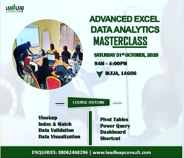 Lead-Leap Data Analytics School on LinkedIn: Advanced Excel Data ... Lead-Leap Data Analytics School on LinkedIn: Advanced Excel Data ...