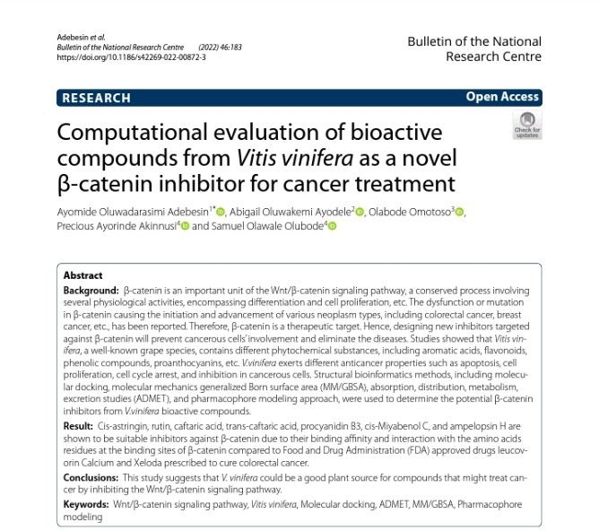 Samuel Olawale Olubode on LinkedIn: New publication congratulations to ... Samuel Olawale Olubode on LinkedIn: New publication congratulations to ...