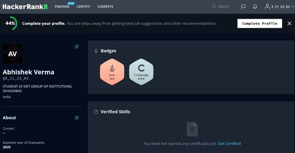 Abhishek Verma on LinkedIn: #hackerrank #language #cpp #programming # ... Abhishek Verma on LinkedIn: #hackerrank #language #cpp #programming # ...
