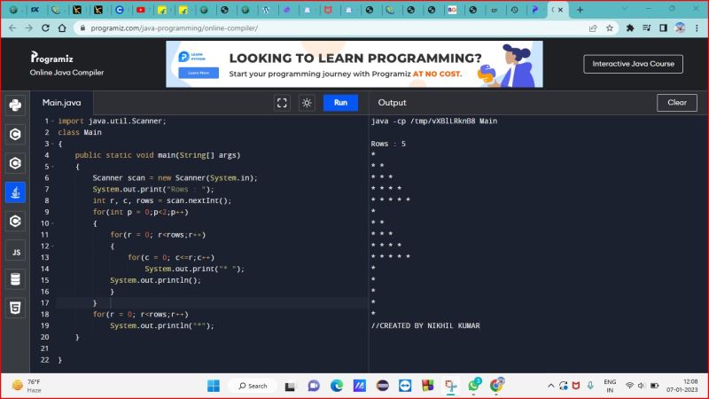 Nikhil Kumar on LinkedIn: #100daysofcodechallenge #javaprogramming Nikhil Kumar on LinkedIn: #100daysofcodechallenge #javaprogramming