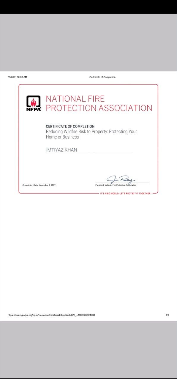 IMTIYAZ KHAN -Cert IOSH on LinkedIn: Adding one from NFPA. IMTIYAZ KHAN -Cert IOSH on LinkedIn: Adding one from NFPA.