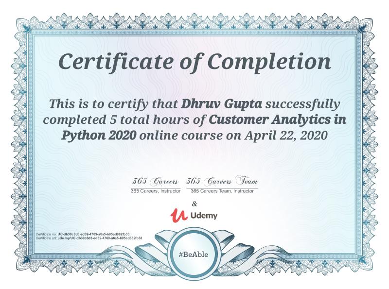 Dhruv Gupta on LinkedIn: #python #customeranalytics #datascience # ... Dhruv Gupta on LinkedIn: #python #customeranalytics #datascience # ...