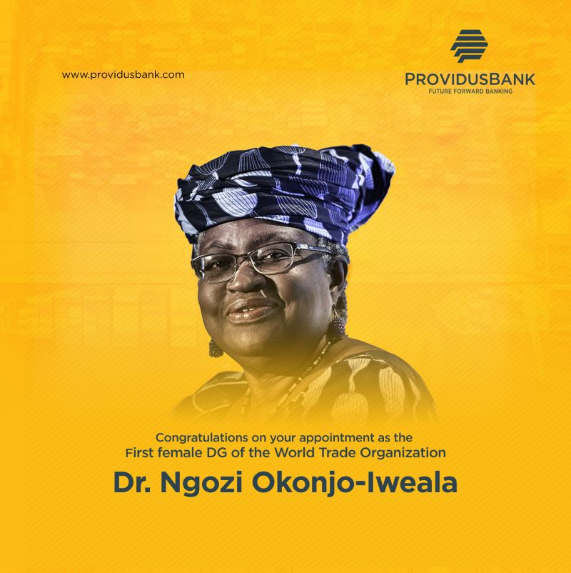 ProvidusBank on LinkedIn: #ngoziokonjoiweala ProvidusBank on LinkedIn: #ngoziokonjoiweala