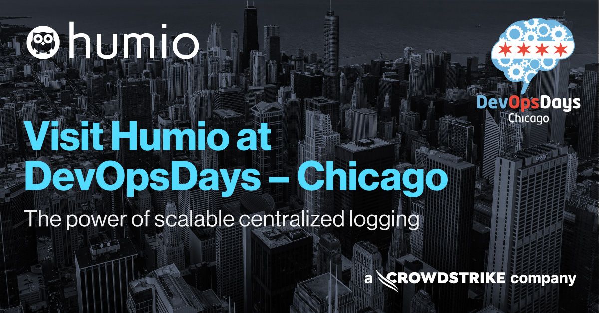 Humio on LinkedIn: #devopsdays #devops #devopsdayschi Humio on LinkedIn: #devopsdays #devops #devopsdayschi