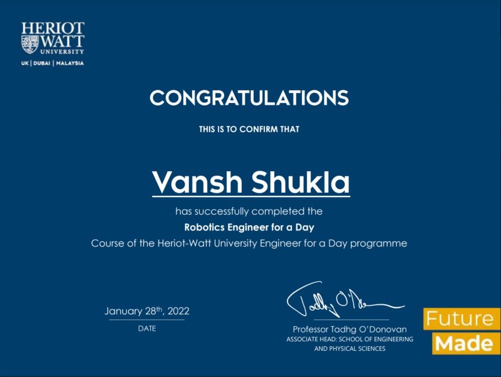 Vansh Shukla on LinkedIn: #university #experience #coding #robotics # ... Vansh Shukla on LinkedIn: #university #experience #coding #robotics # ...
