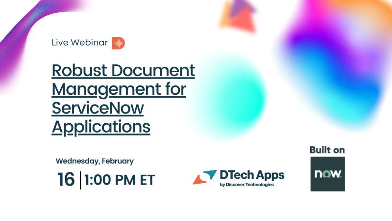 DTech Apps on LinkedIn: #webinar #servicenow #nowplatform #tasker # ... DTech Apps on LinkedIn: #webinar #servicenow #nowplatform #tasker # ...