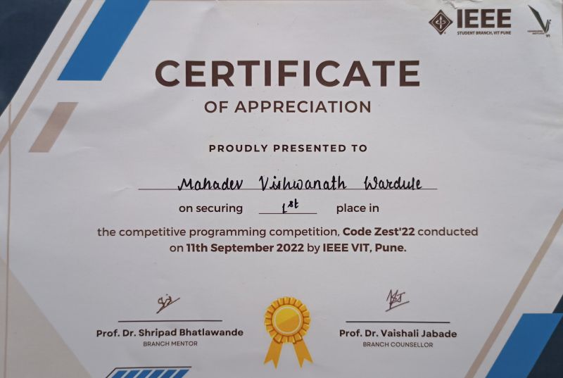 Mahadev Wardule on LinkedIn: Hello Linkedin...! I am excited to share ... Mahadev Wardule on LinkedIn: Hello Linkedin...! I am excited to share ...