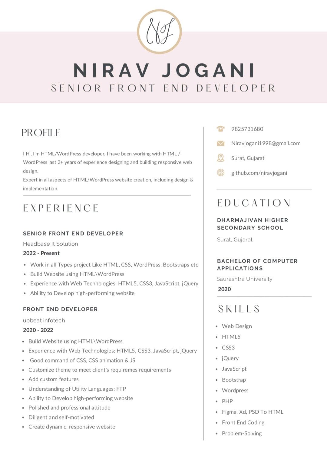 Nirav Jogani on LinkedIn: #frontenddeveloper #job #html #css #boosters ... Nirav Jogani on LinkedIn: #frontenddeveloper #job #html #css #boosters ...