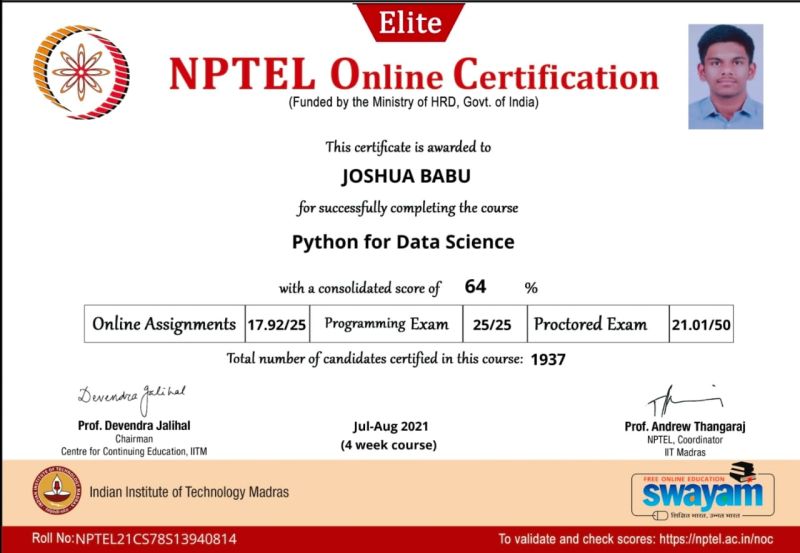 Joshua Babu on LinkedIn: #python #datascience #planning Joshua Babu on LinkedIn: #python #datascience #planning