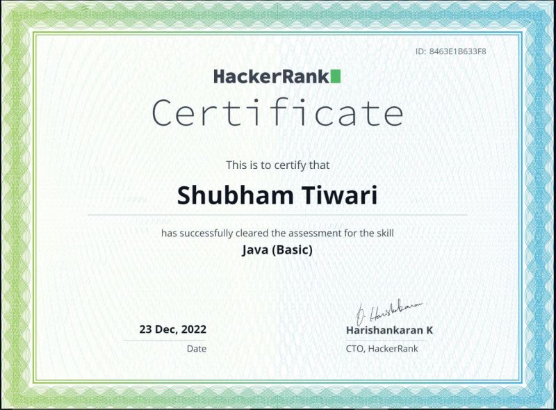 Shubham Tiwari on LinkedIn: I’m happy to share that I’ve obtained a new ... Shubham Tiwari on LinkedIn: I’m happy to share that I’ve obtained a new ...