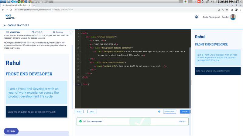 Sunder Kanugu on LinkedIn: #day6 #ccbp #nxtwave #30daysofcode ... Sunder Kanugu on LinkedIn: #day6 #ccbp #nxtwave #30daysofcode ...