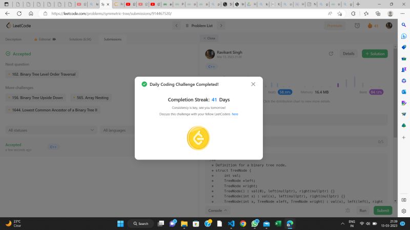 Ravikant Singh on LinkedIn: #365daysofcode #leetcode #leetcode2023 # ... Ravikant Singh on LinkedIn: #365daysofcode #leetcode #leetcode2023 # ...